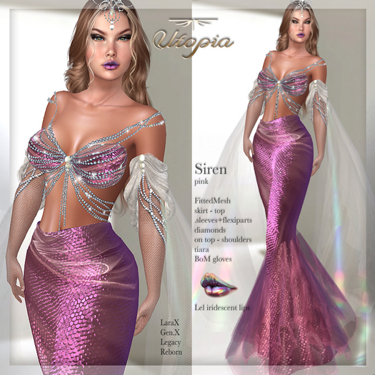 Second Life Marketplace - Utopia siren pink